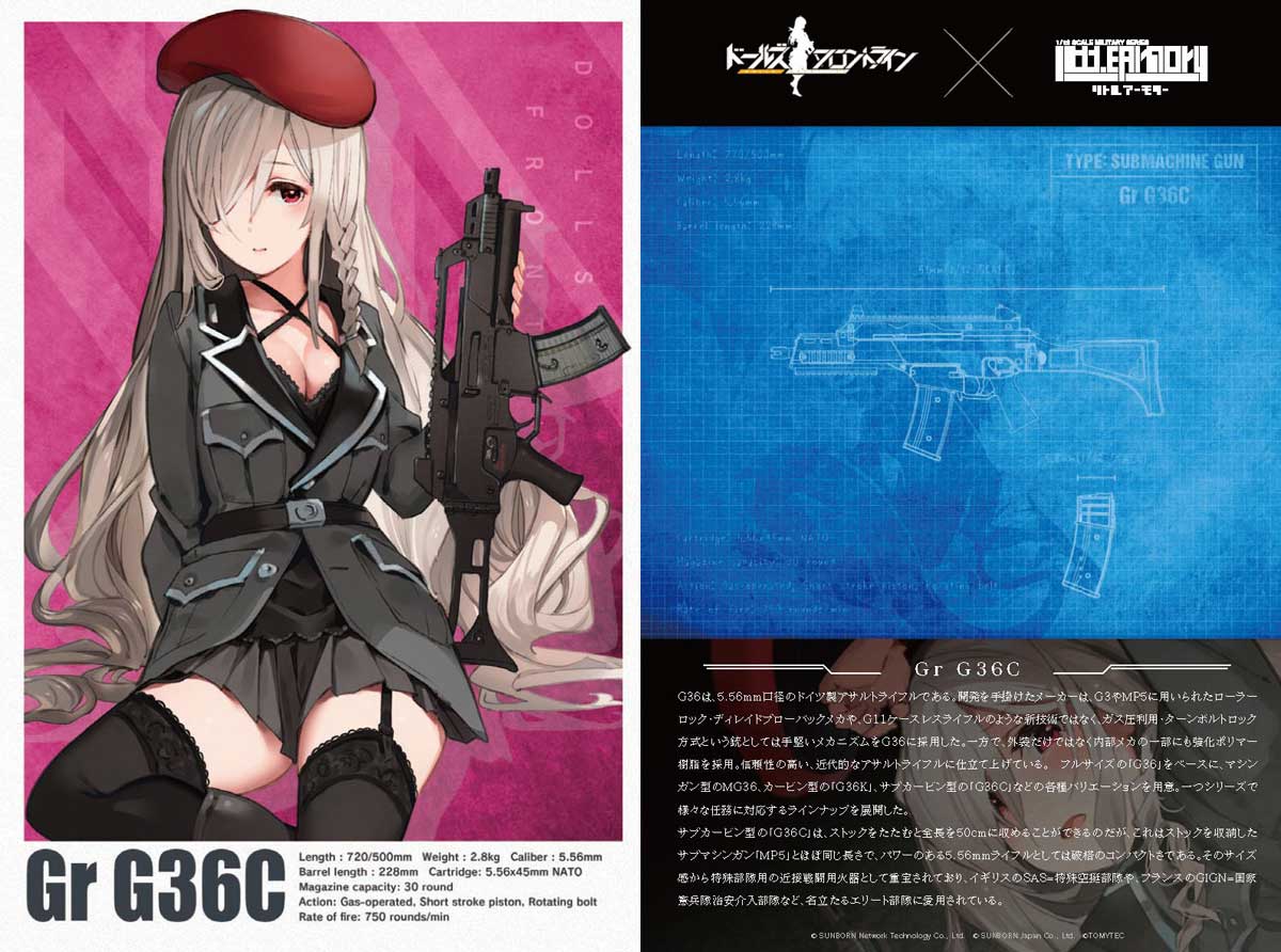 1/12 リトルアーモリー ドールズフロントライン Gr G36C タイプ【LADF28】 | トミーテック | TT 323051 LADF28 Gr G36Cタイプ | Joshin ...