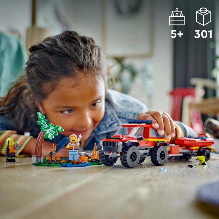 レゴ(R)シティ 4WD消防車とレスキューボート【60412】 | レゴジャパン | レゴ60412ショウホウトレスキュー | Joshin ...